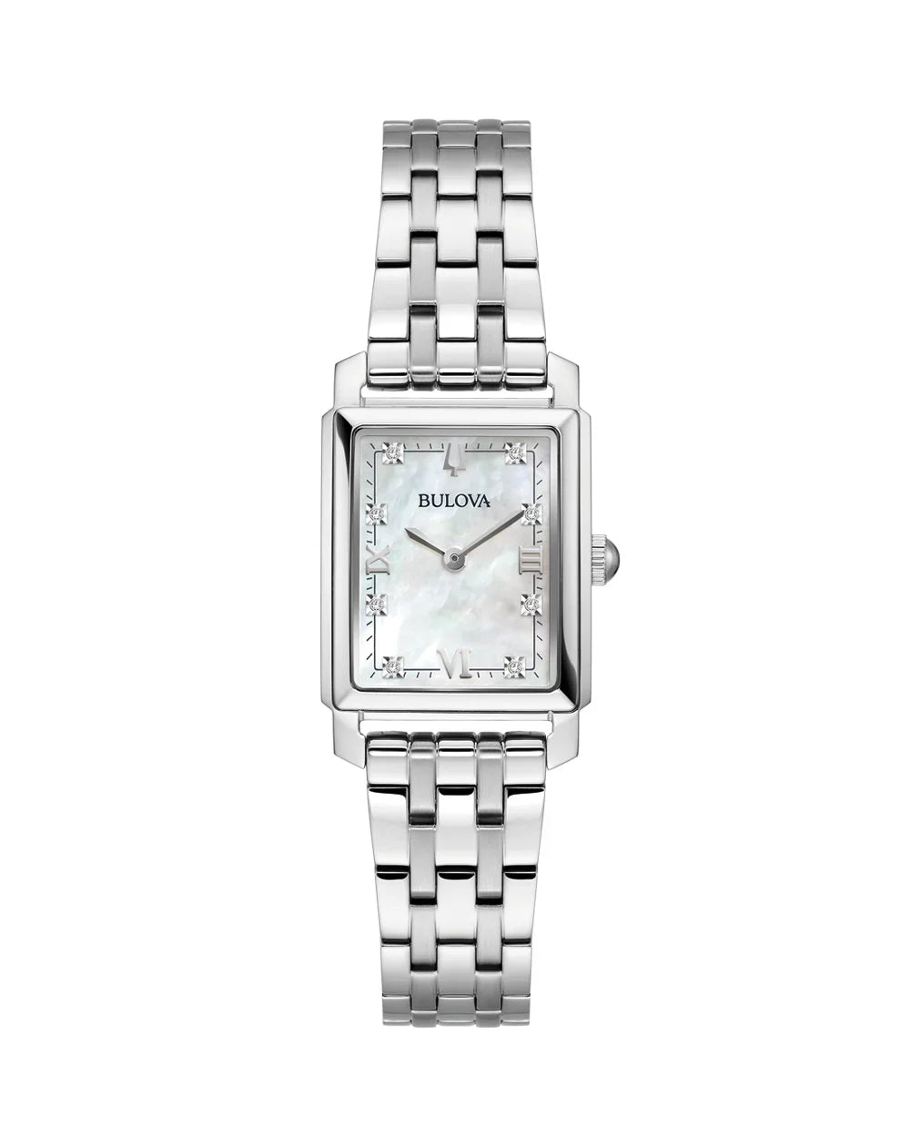 Bulova Classic Rectangle Diamond Watch, 96P244